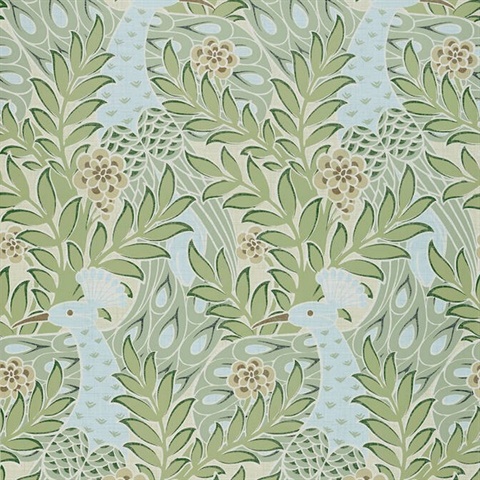 T2922 Aqua & Green Desmond Wallpaper | Total Wallcovering