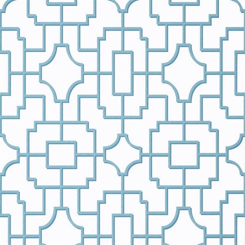 Pattern T20875 Fretwork Wallpaper from Eden by Thibaut